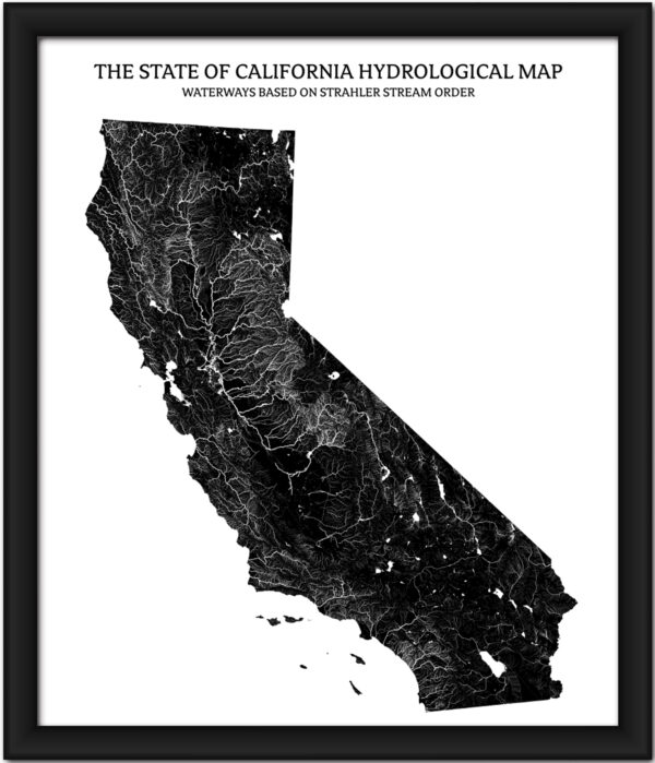 California- Rivers & Lakes Map - US River Maps