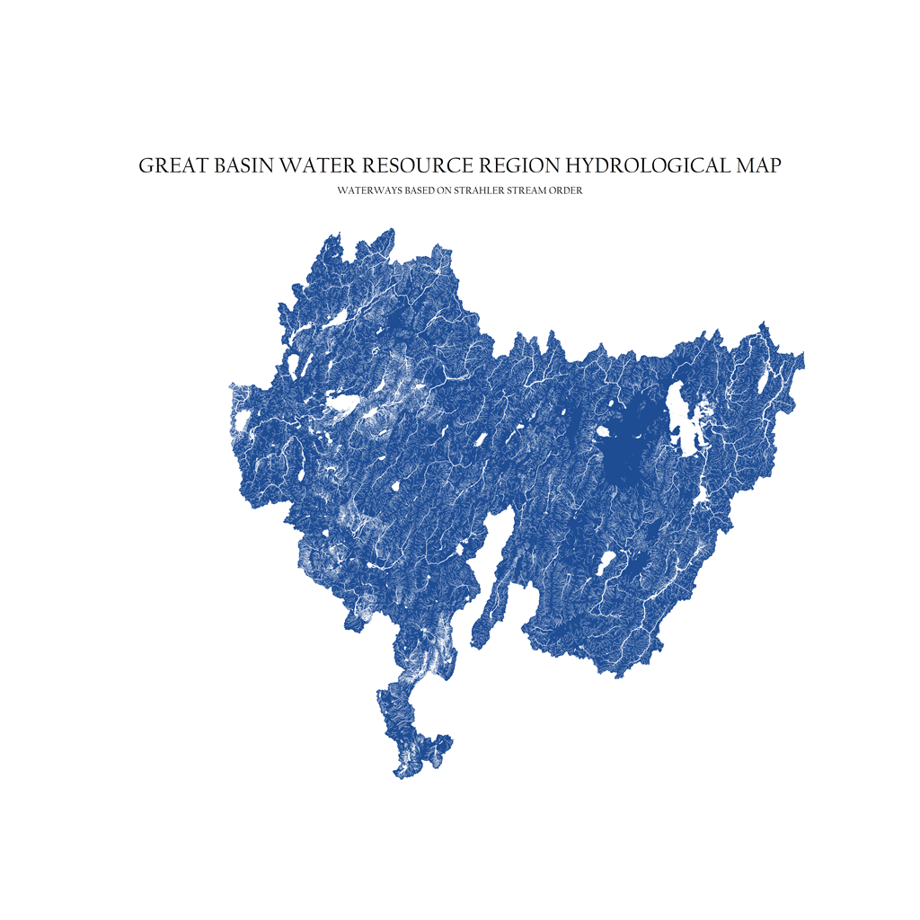 Great Basin Watershed Map - US River Maps