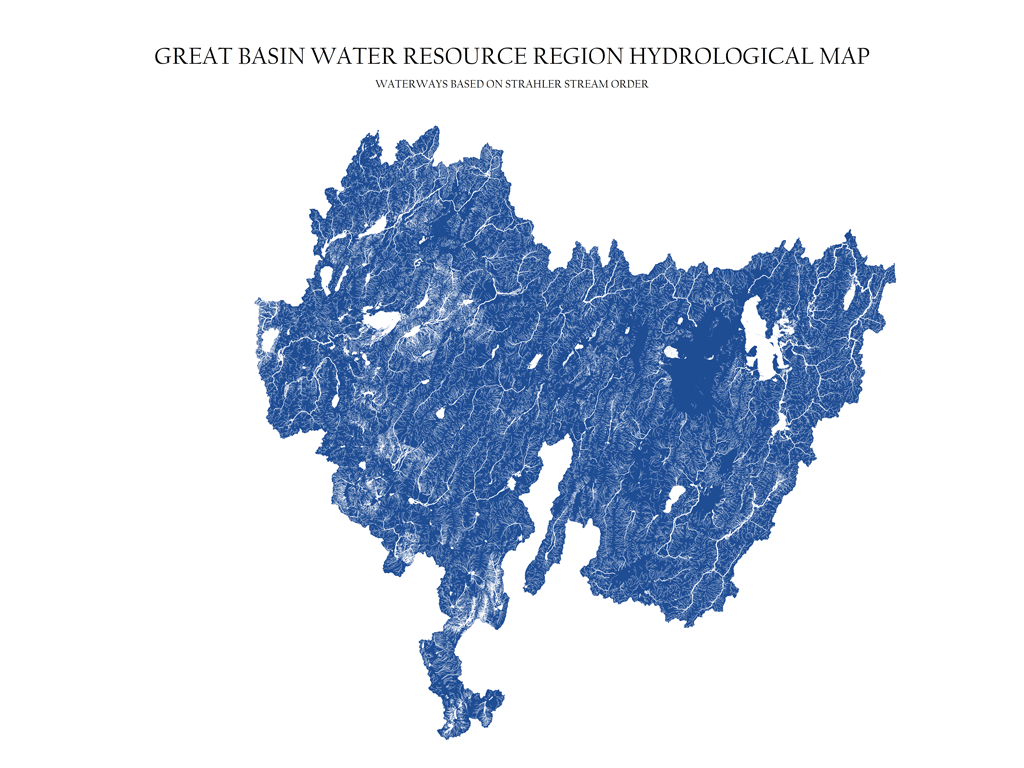 Great Basin Watershed Map - US River Maps