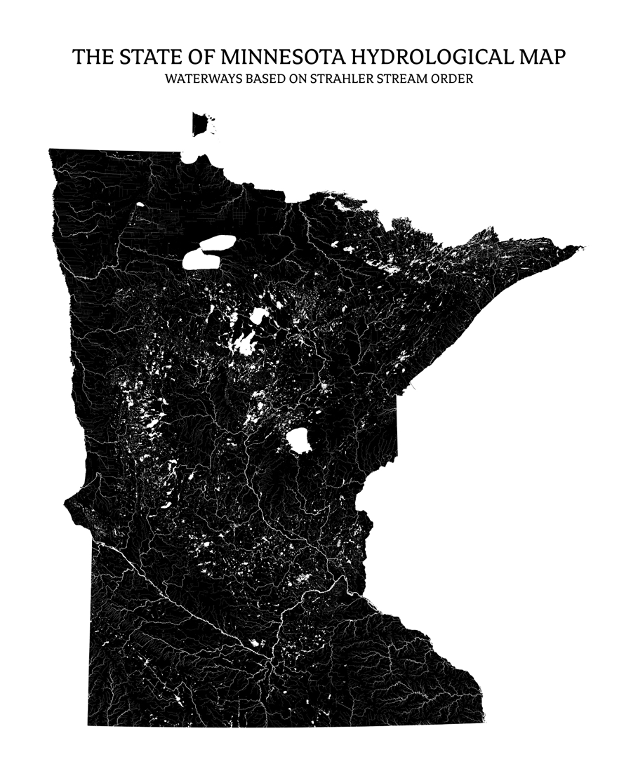 Minnesota - Rivers & Lakes Map - US River Maps