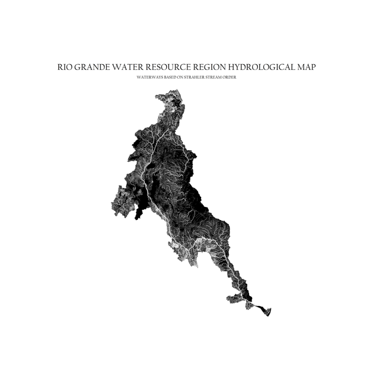 Rio Grande Watershed Map - US River Maps