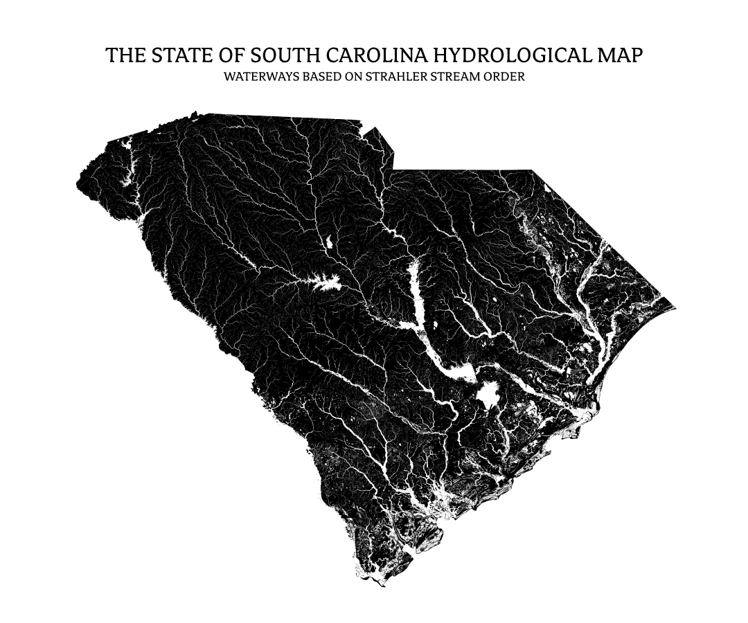 South Carolina- Rivers & Lakes Map - US River Maps South Carolina- Rivers & Lakes Map - US River Maps