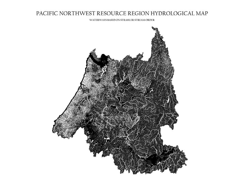 Pacific Northwest Watershed Map - US River Maps