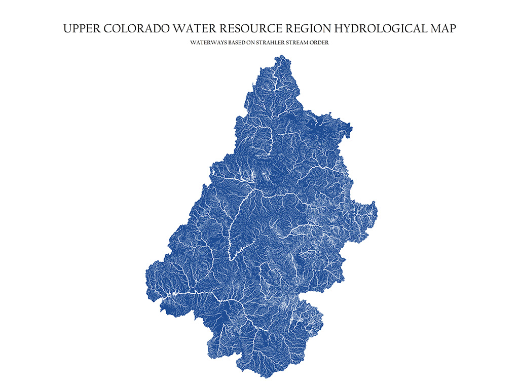 Upper Colorado Watershed Map - US River Maps