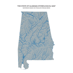 Alabama-Rivers & Lakes - US River Maps