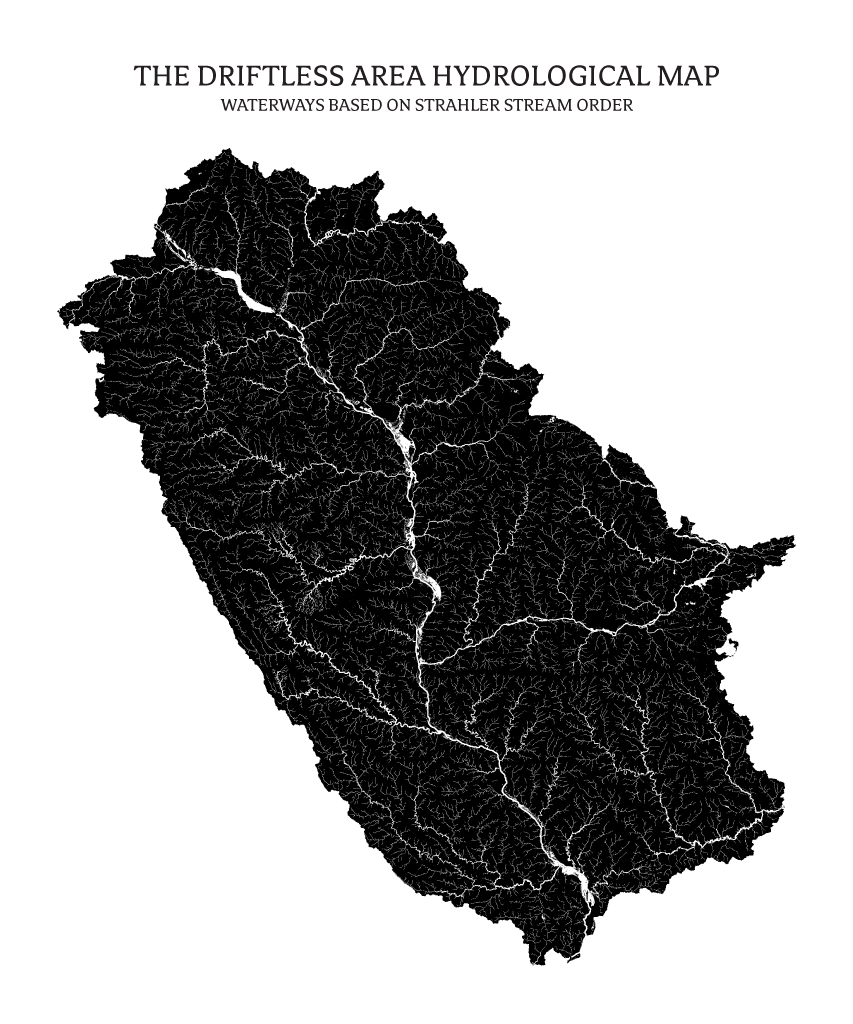 US Driftless Area Map - US River Maps