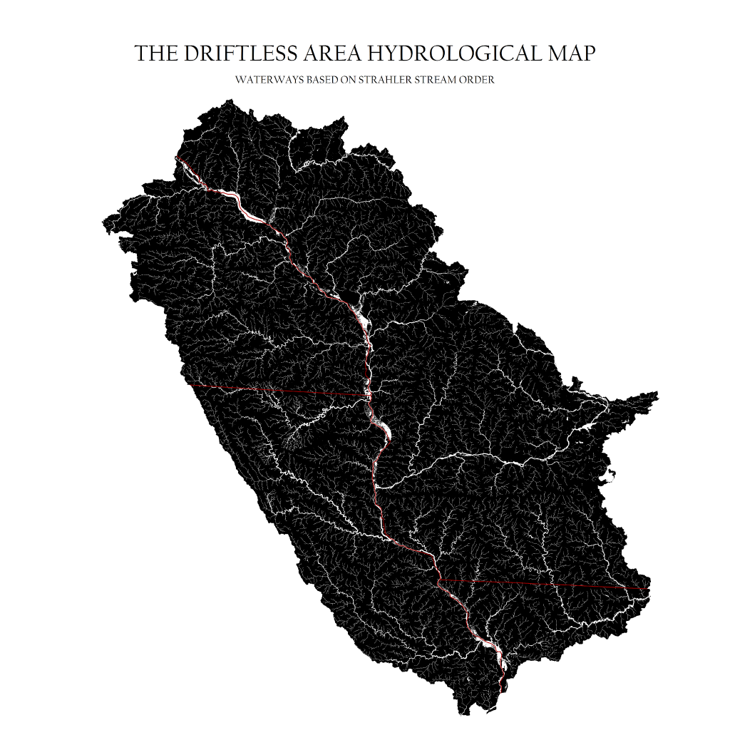 US Driftless Area Map - US River Maps