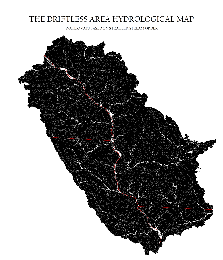 US Driftless Area Map - US River Maps