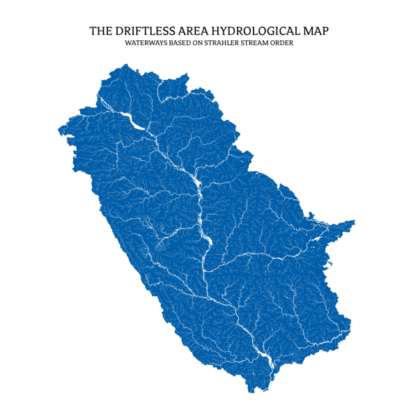 US Driftless Area Map - US River Maps