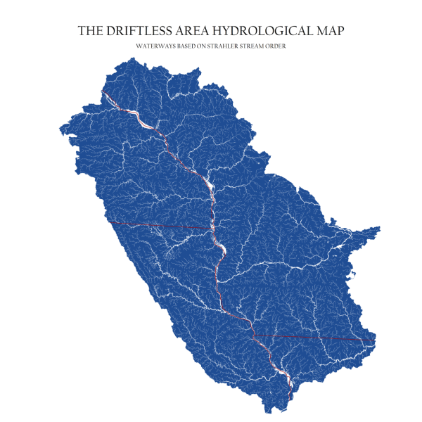 US Driftless Area Map - US River Maps