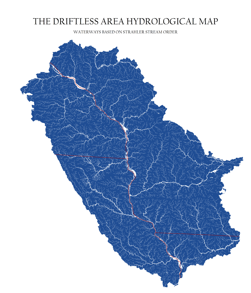 US Driftless Area Map - US River Maps