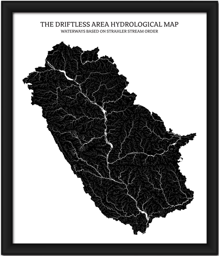 US Driftless Area Map - US River Maps