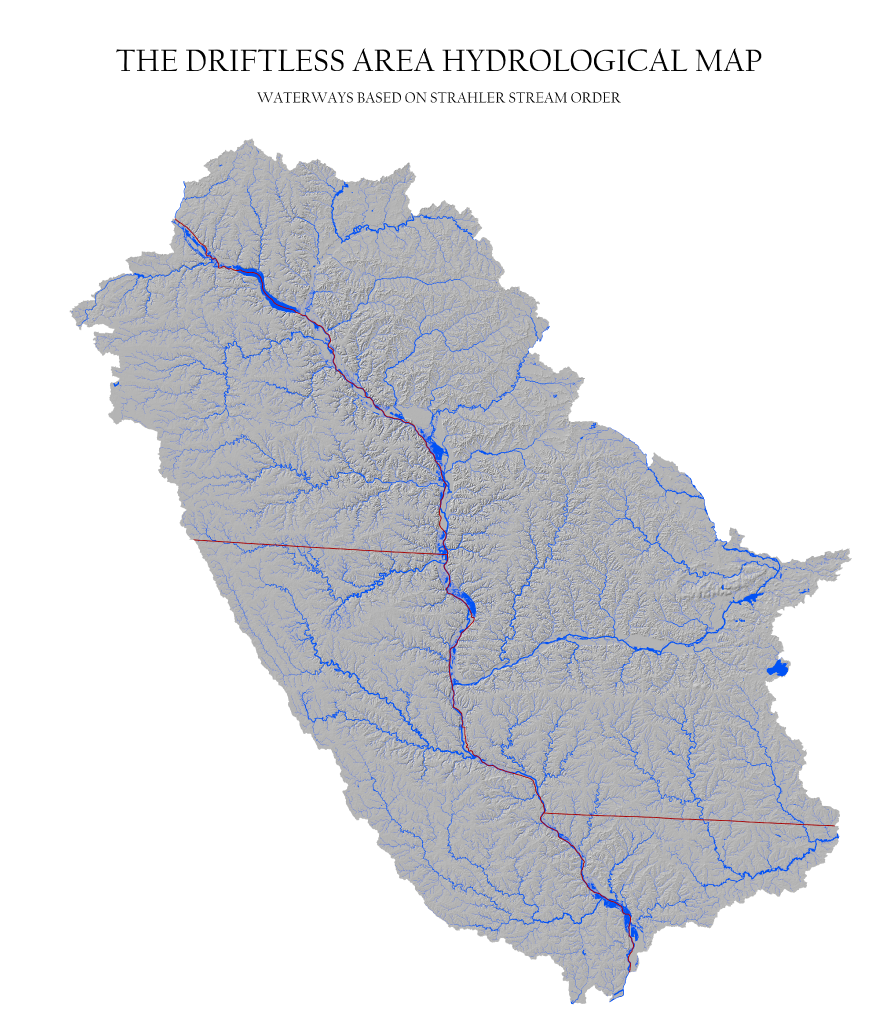 US Driftless Area Map - US River Maps