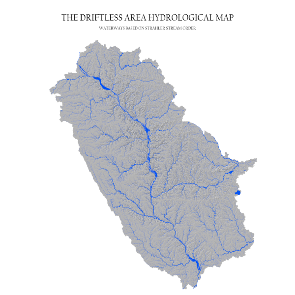 US Driftless Area Map - US River Maps