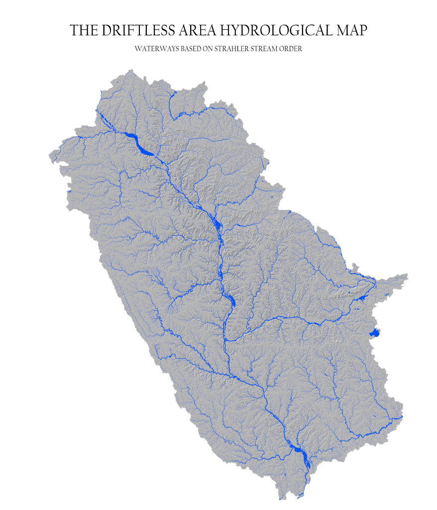 US Driftless Area Map - US River Maps